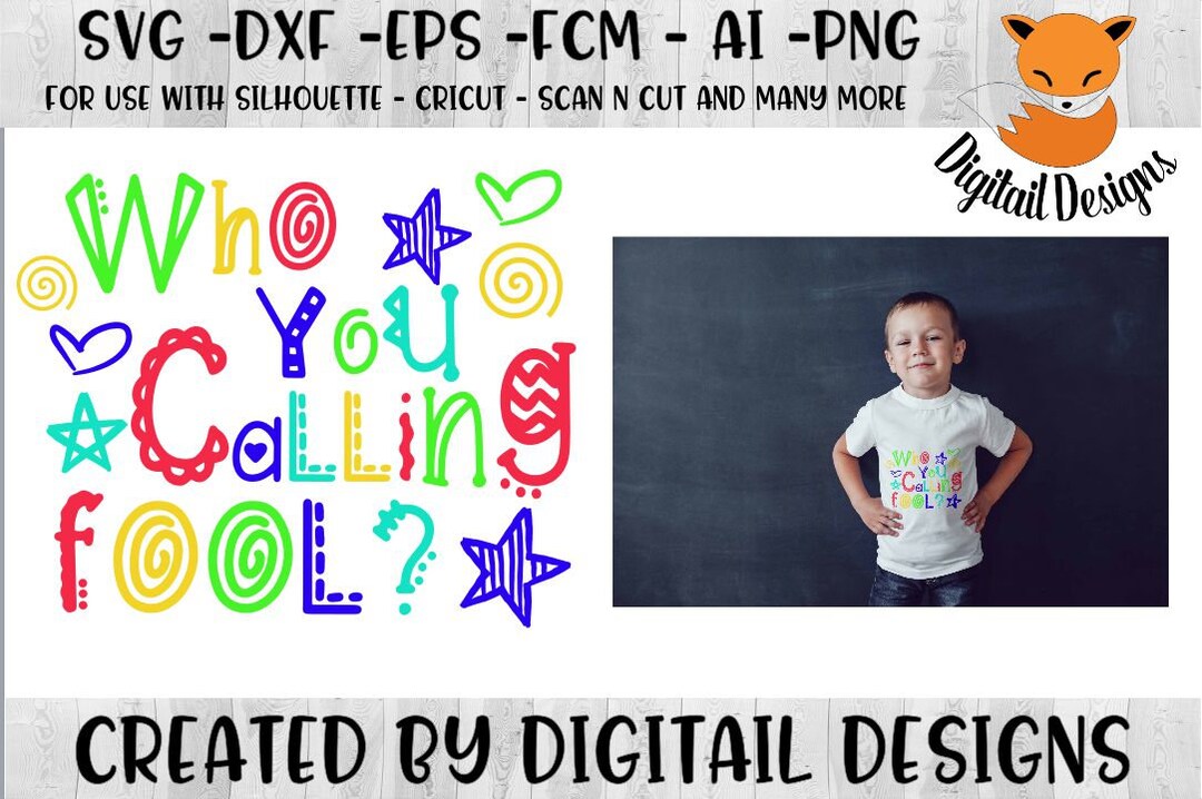 April Fool SVG - Png - Dxf - Ai - Eps - Fcm - Silhouette - Cricut ...