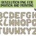 Doodle Alphabet Letters Sublimation PNG Instant Download - Etsy