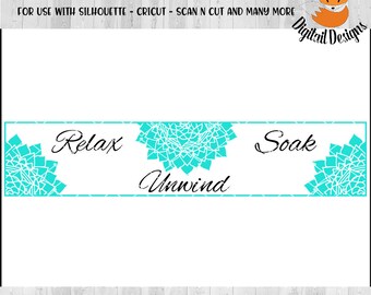 Bath Relax Svg - Etsy