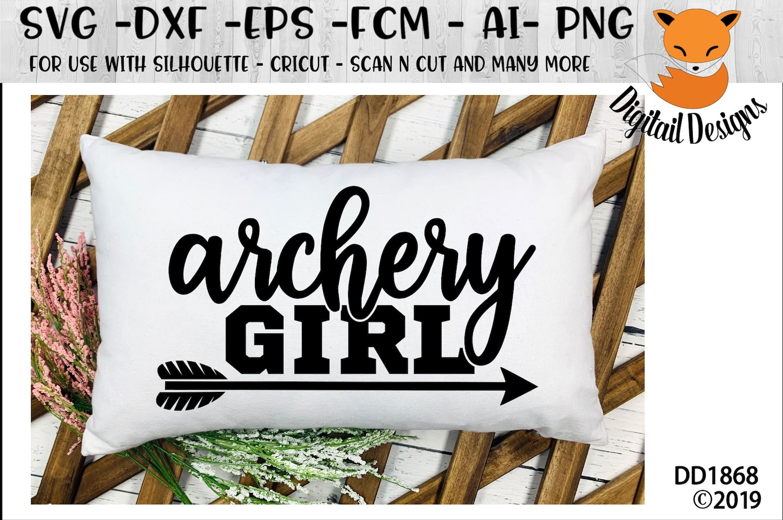 Archery Girl SVG Png Dxf Eps Fcm Cut File | Etsy