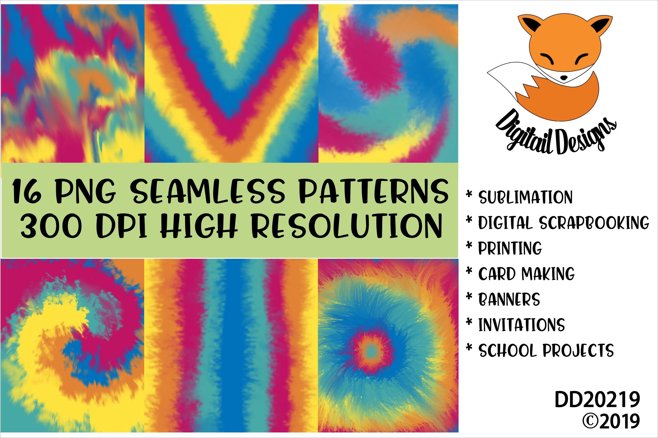 Tie Dye Digital Paper Pack - Instant Download - Tie Dye Digital ...