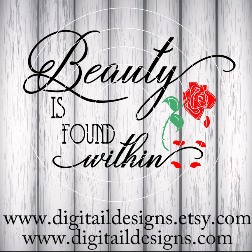 Beauty is found within SVG Png Dxf Eps Fcm Ai Cut | Etsy