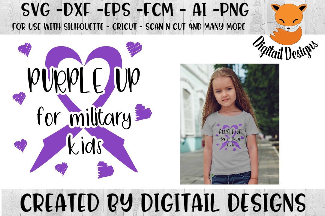 Month of the Military Child SVG PNG DXF Eps Fcm | Etsy