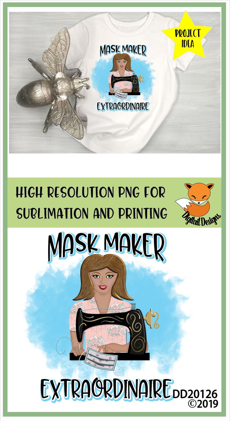 Mask Maker Sublimation PNG Instant Download Sewing PNG | Etsy