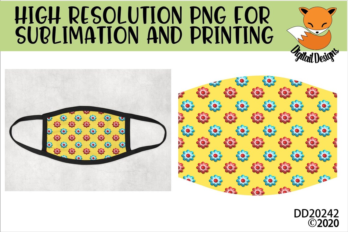 Children's Book Inspired Face Mask Design PNG - Instant Download - Face ...