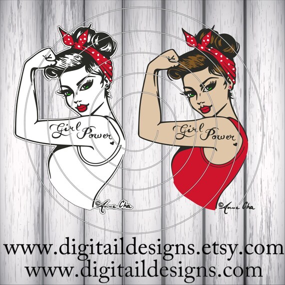Official Girl Power SVG Eps Ai Dxf Cut File - Etsy