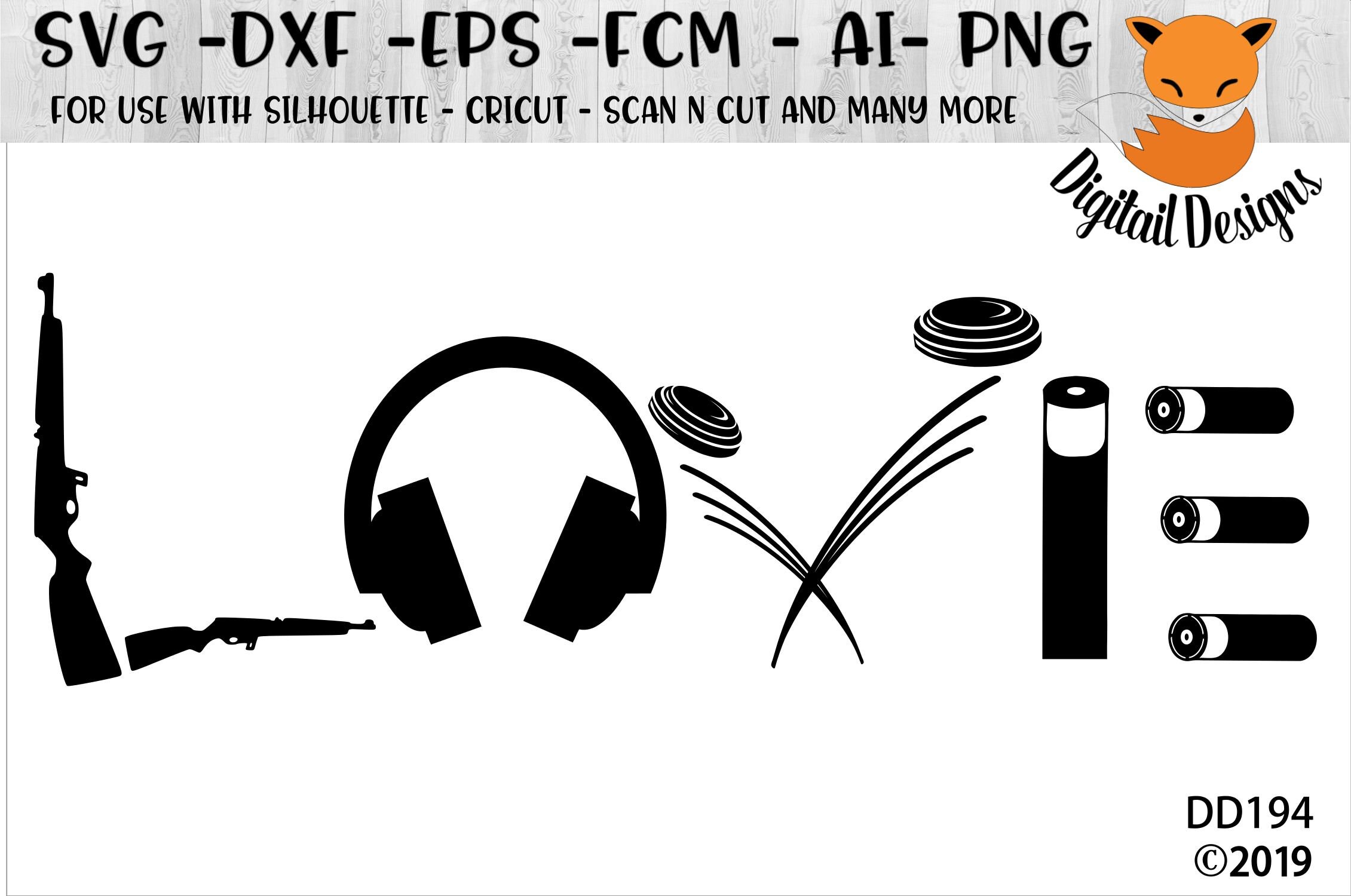 Trap Shooting Love SVG Png Fcm Eps Dxf Ai Cut File - Etsy