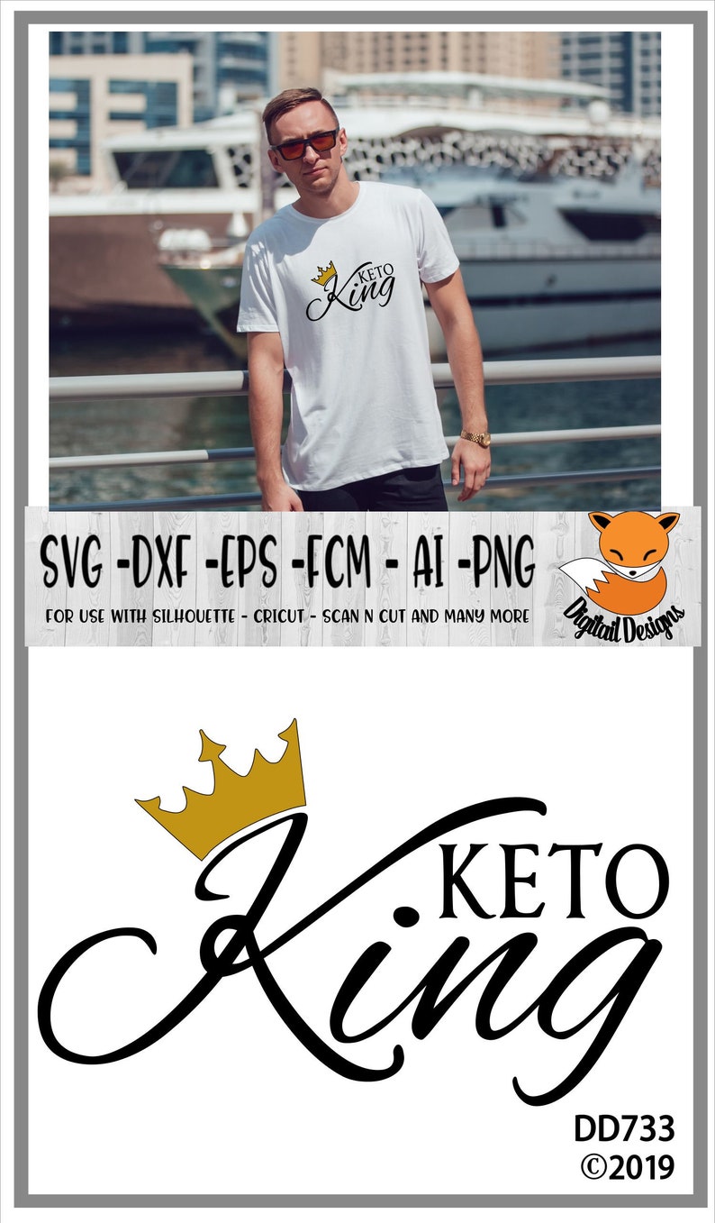 Keto King SVG Dxf Png Eps Ai Fcm Cricut - Etsy