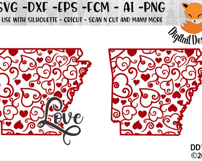 Arkansas Svg | Arkansas Heart Svg | AR Svg | Arkansas State Svg | State ...