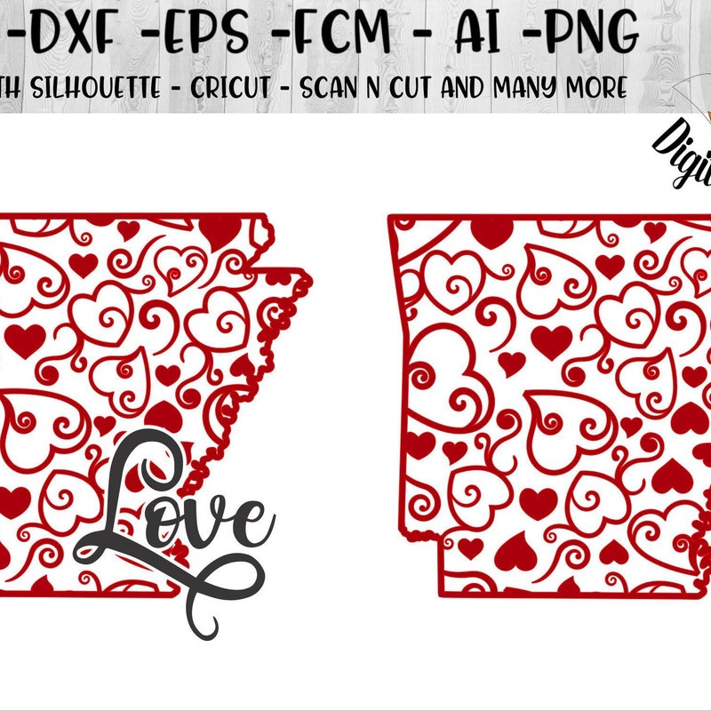 Arkansas Heart Svg - Etsy