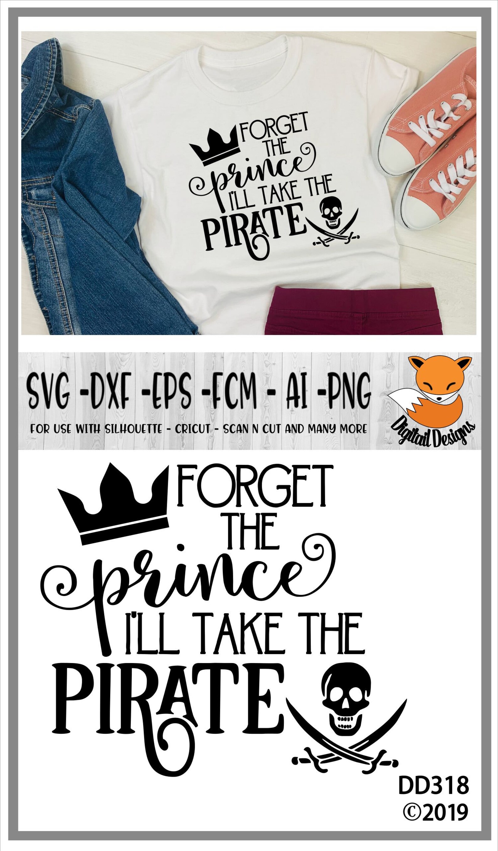 Pirate SVG - Png - Dxf - Eps - Fcm - Ai - Cut File - Silhouette ...