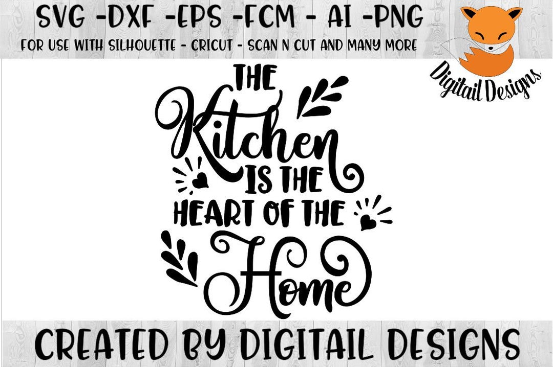 Kitchen SVG - Png - Fcm - Eps - Dxf - Ai - Cut File - Silhouette ...