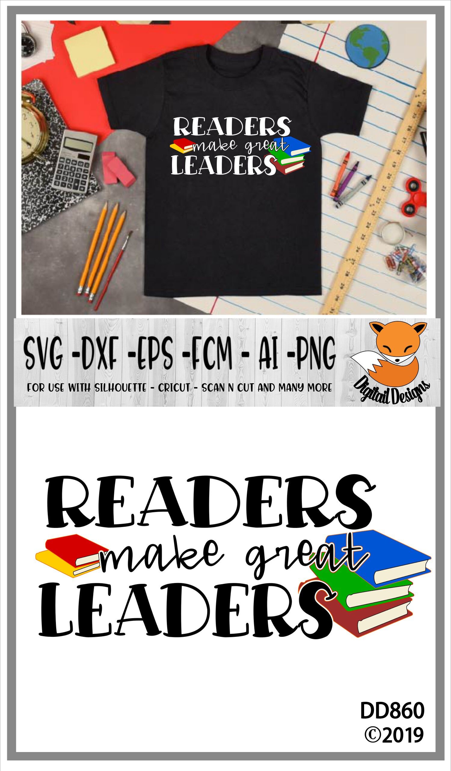 Reading SVG png dxf eps fcm ai Silhouette | Etsy