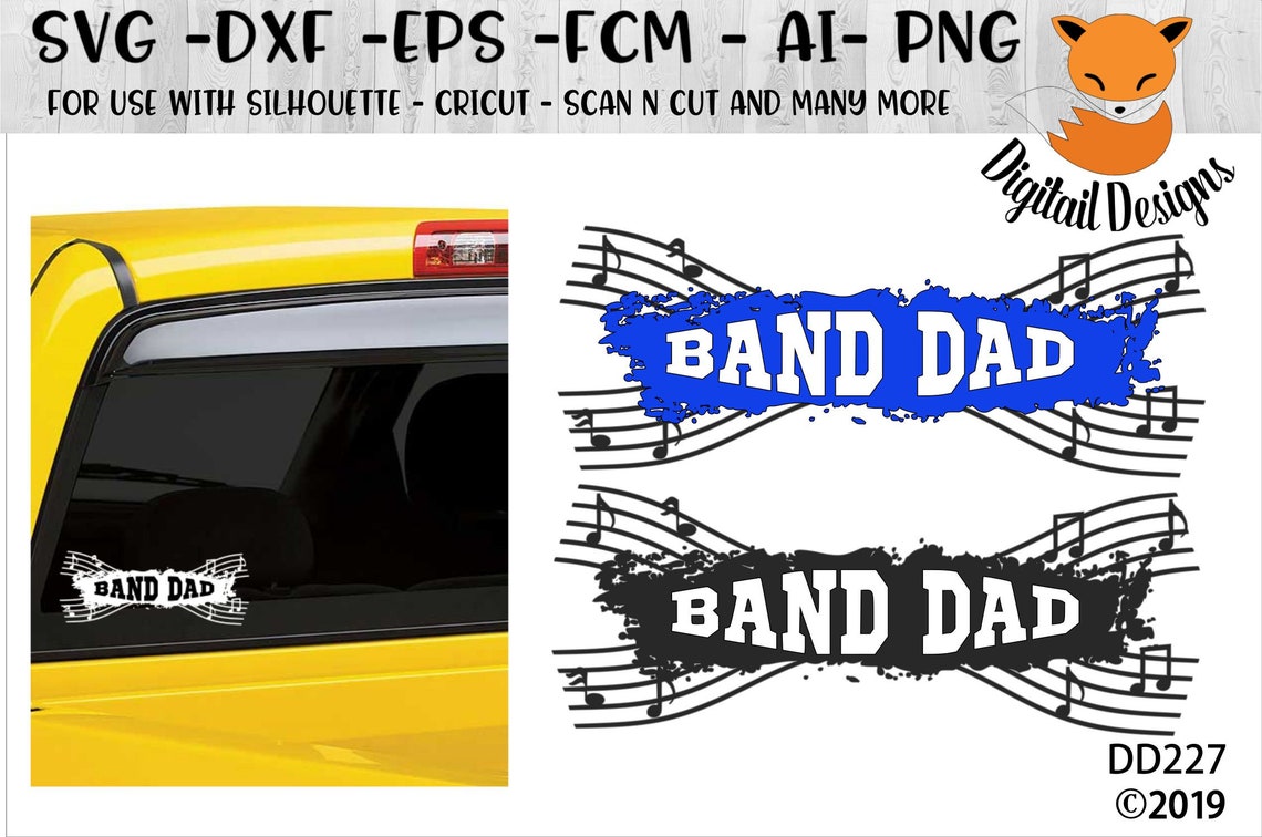 Band Dad SVG - Dxf - Eps - Png - Fcm - Ai - Cut File - Commercial Use ...