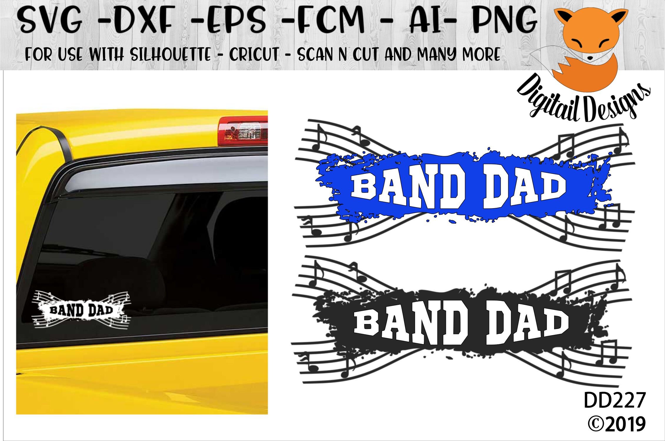 Band Dad SVG - Dxf - Eps - Png - Fcm - Ai - Cut File - Commercial Use ...