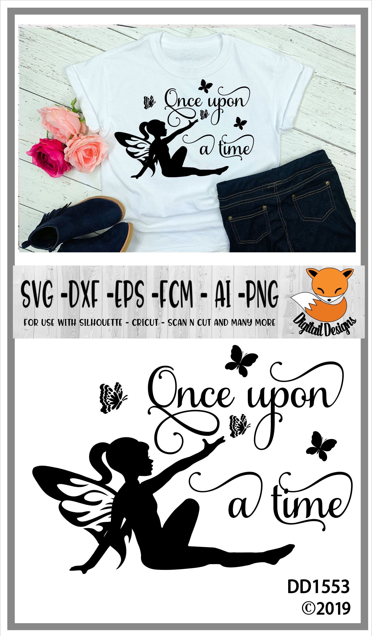 Fairy SVG - Dxf - Eps - Png - Fcm - Ai - Cut File - Silhouette - Cricut ...