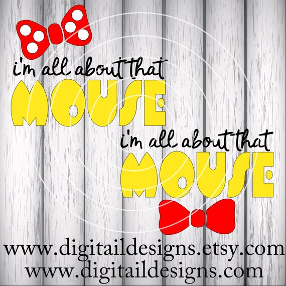 Mouse SVG All About That Mouse SVG Bow Tie SVG Dxf png | Etsy