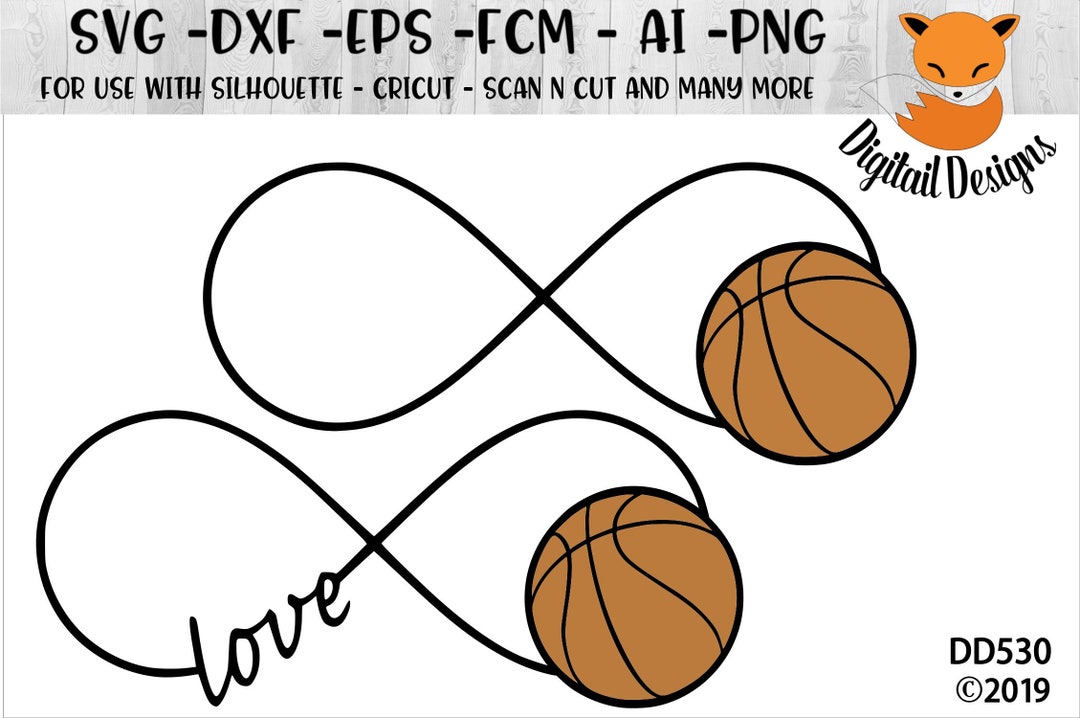 Basketball Infinity SVG - Png - Fcm - Eps - Dxf - Ai - Cut File ...