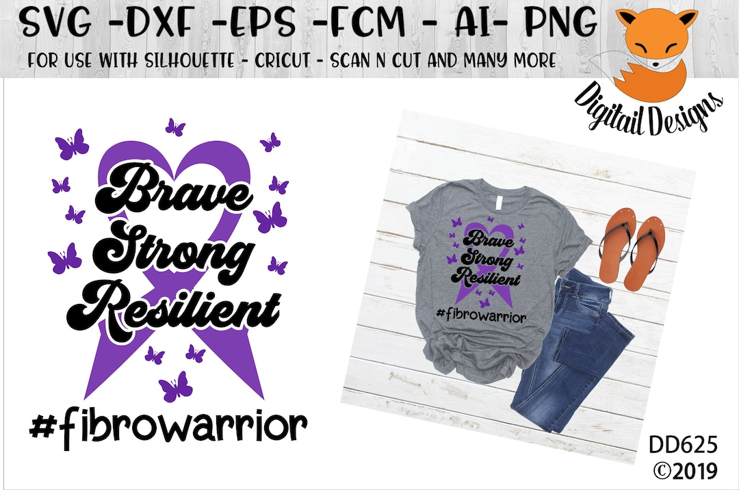 Fibromyalgia Awareness Ribbon SVG Png Fcm Eps Dxf Ai Cut File ...