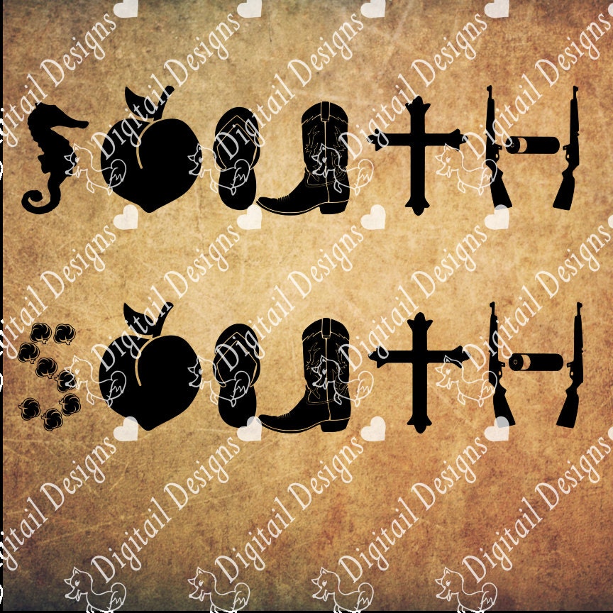 Southern SVG Png Dxf Eps Ai Fcm Cut File - Etsy