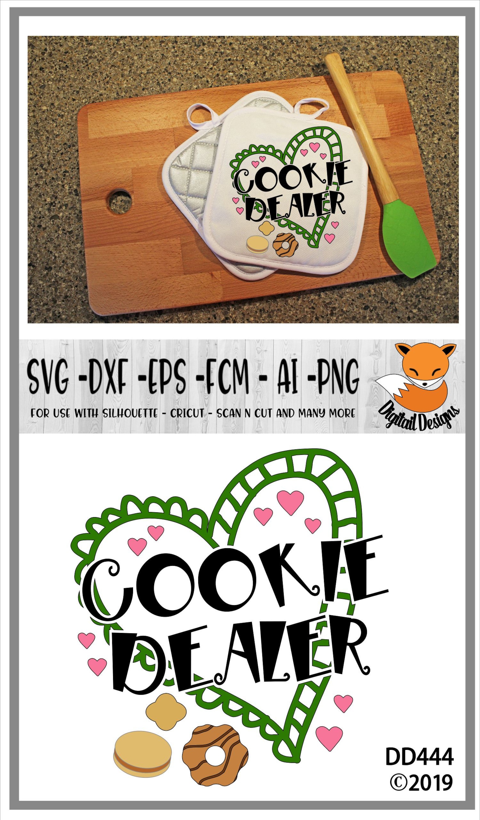 Cookie Dealer SVG Dxf Png Eps Ai Fcm Cricut - Etsy