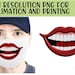Funny Lips Face Mask Designs PNG Instant Download Face - Etsy