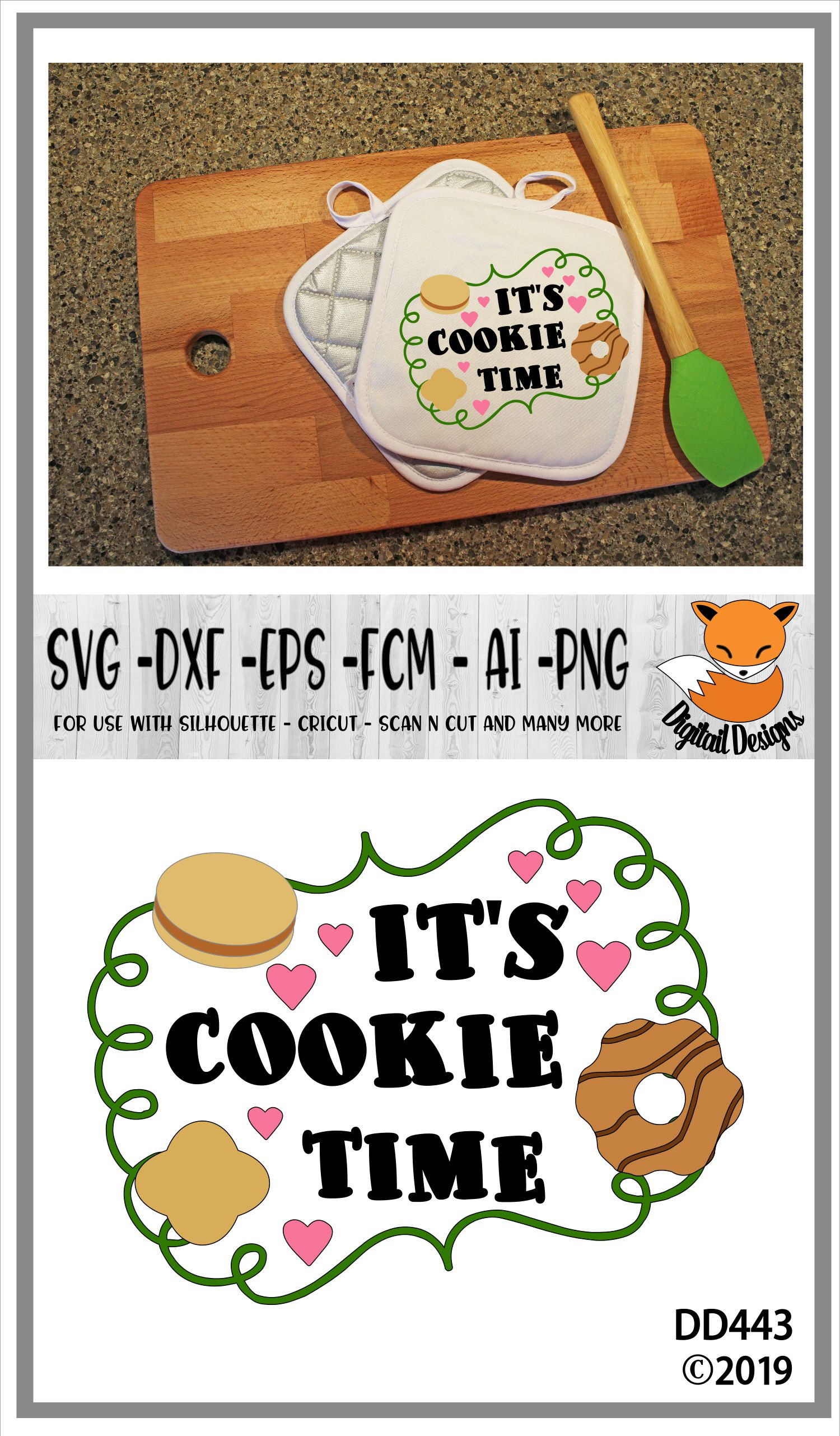 Cookie SVG dxf png eps ai fcm Cricut Silhouette | Etsy