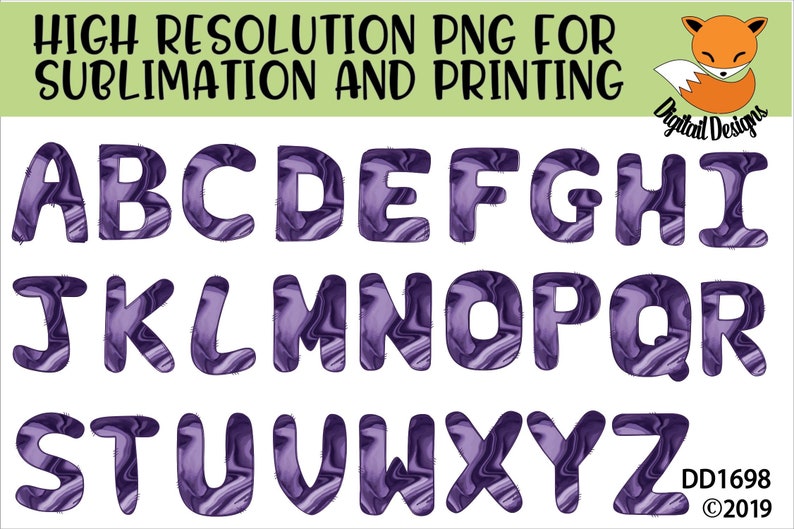 Doodle Alphabet Letters Sublimation PNG Instant Download | Etsy