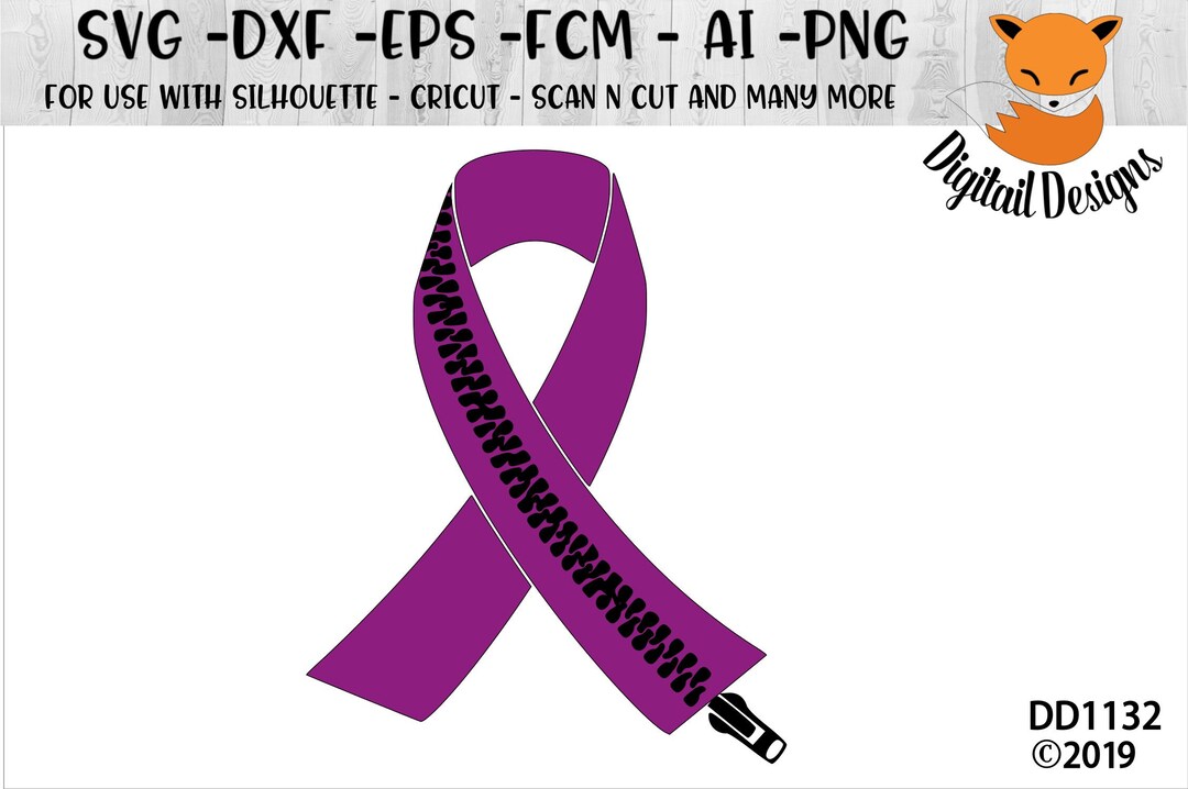 Chiari Malformation Awareness Ribbon SVG - Png - Dxf - Eps - Fcm - Ai ...