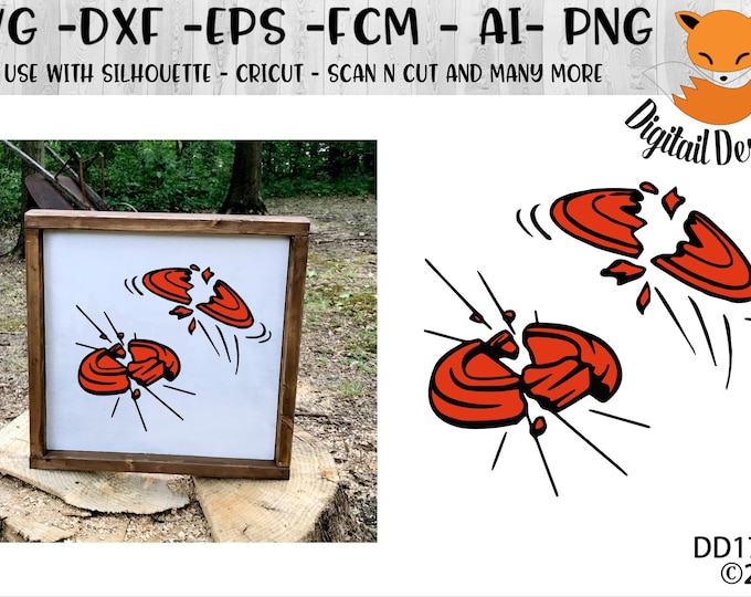Clay Target SVG - Png - Fcm - Eps - Dxf - Ai - Cut File - Silhouette ...