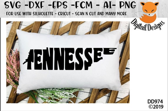 Tennessee Word Morph SVG Cut File for Silhouette Cricut and | Etsy