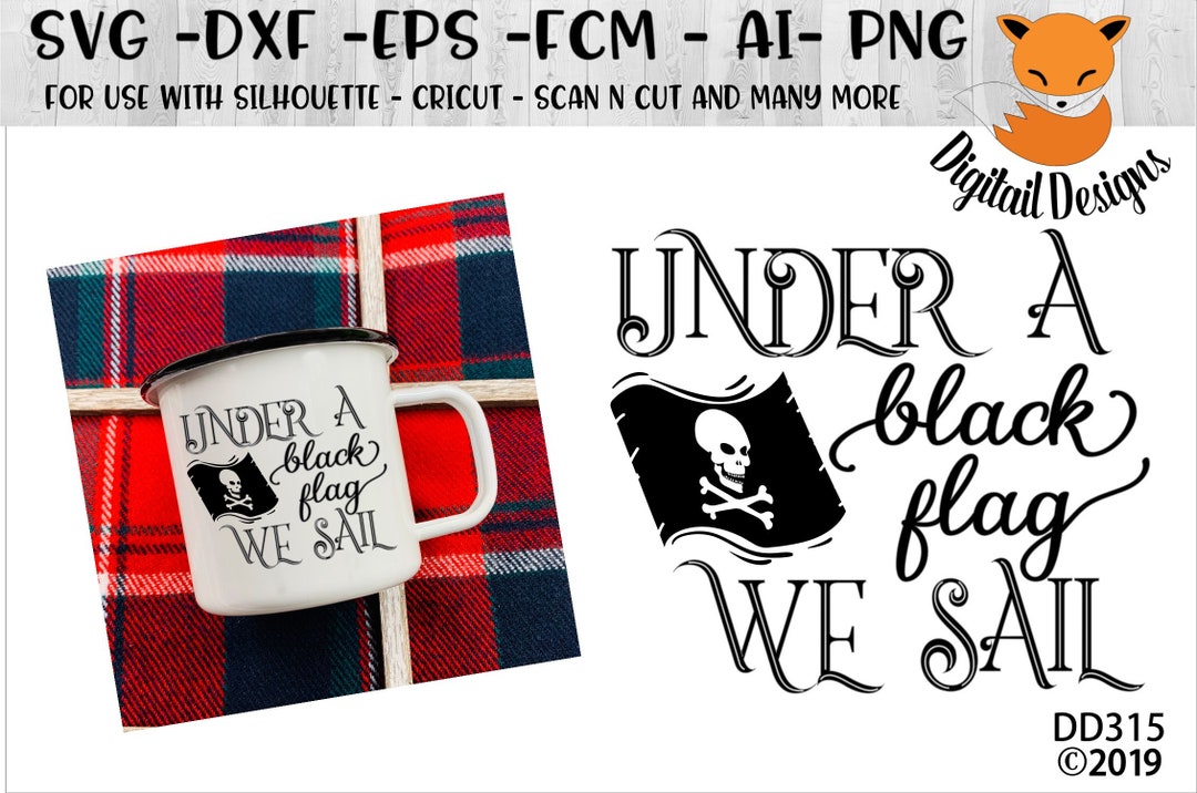 Pirate SVG - Png - Dxf - Eps - Fcm - Ai - Cut File - Silhouette ...