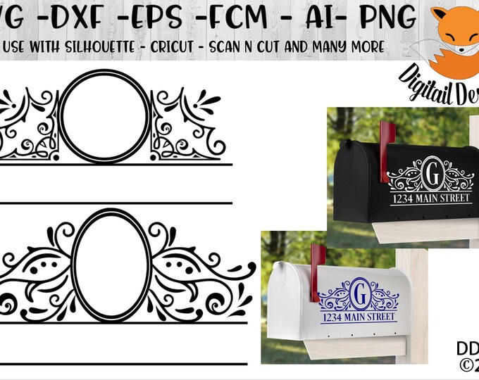 Mail Box Decal SVG Png dxf Eps Ai Fcm Address - Etsy