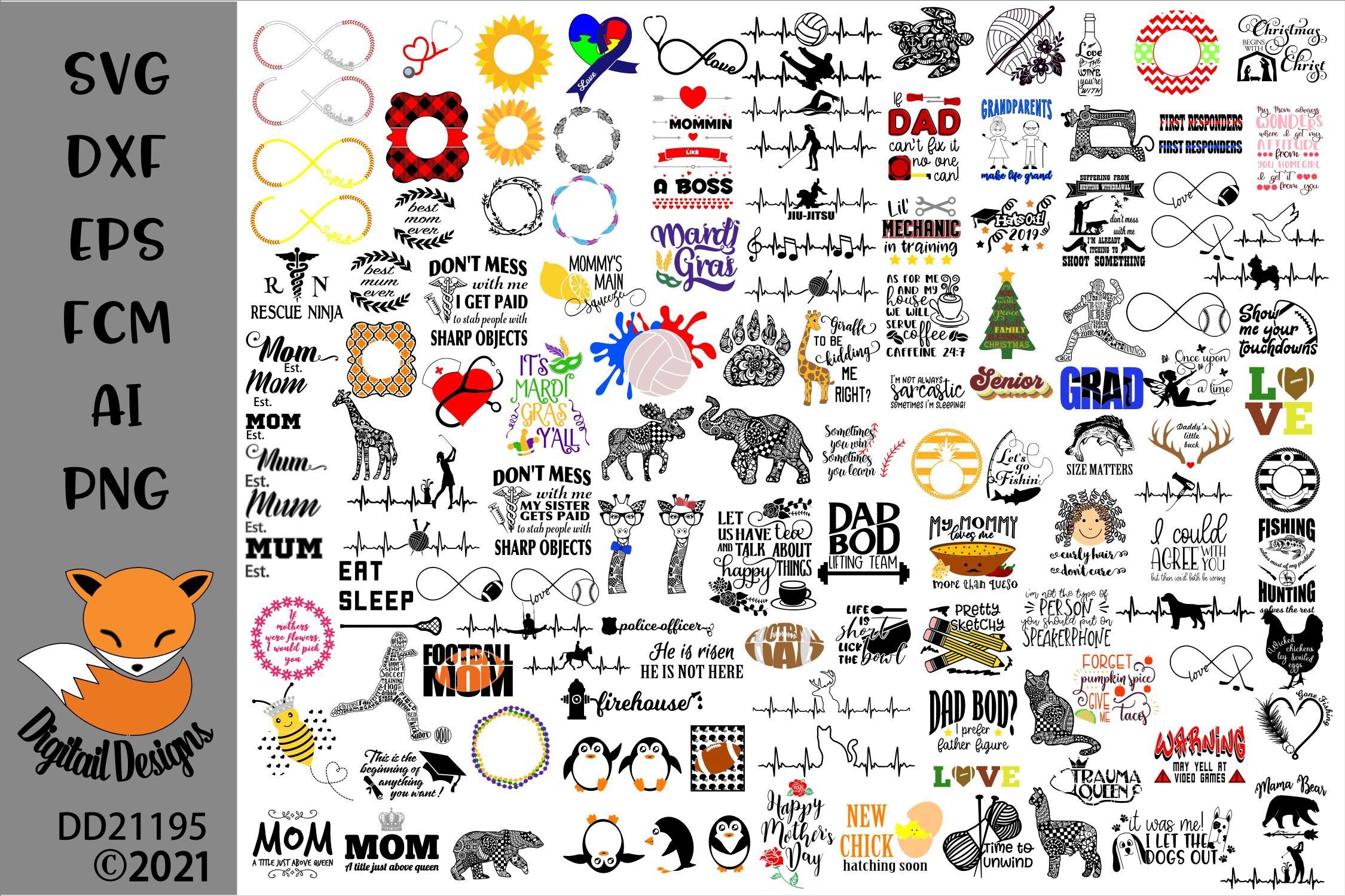 Huge 400 SVG Bundle Dxf Png Fcm Eps Ai Cut File - Etsy