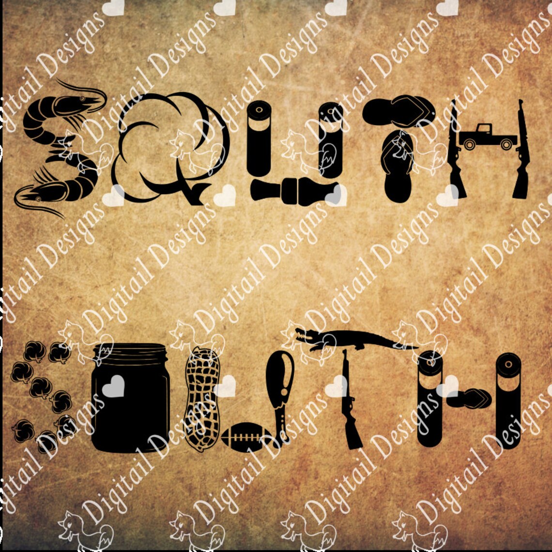 Southern SVG Png Dxf Eps Ai Fcm Cut File - Etsy