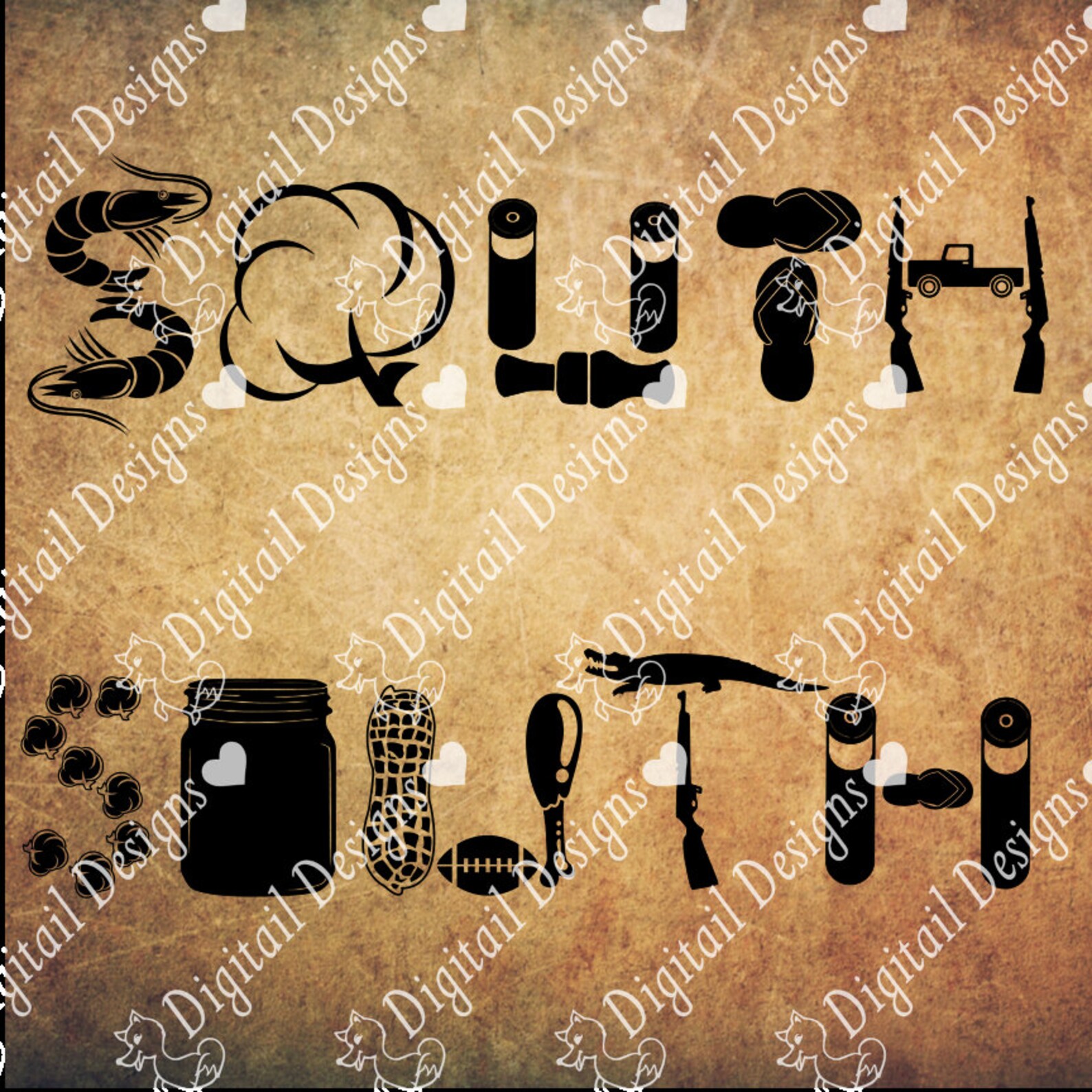 Southern SVG Png Dxf Eps Ai Fcm Cut File - Etsy