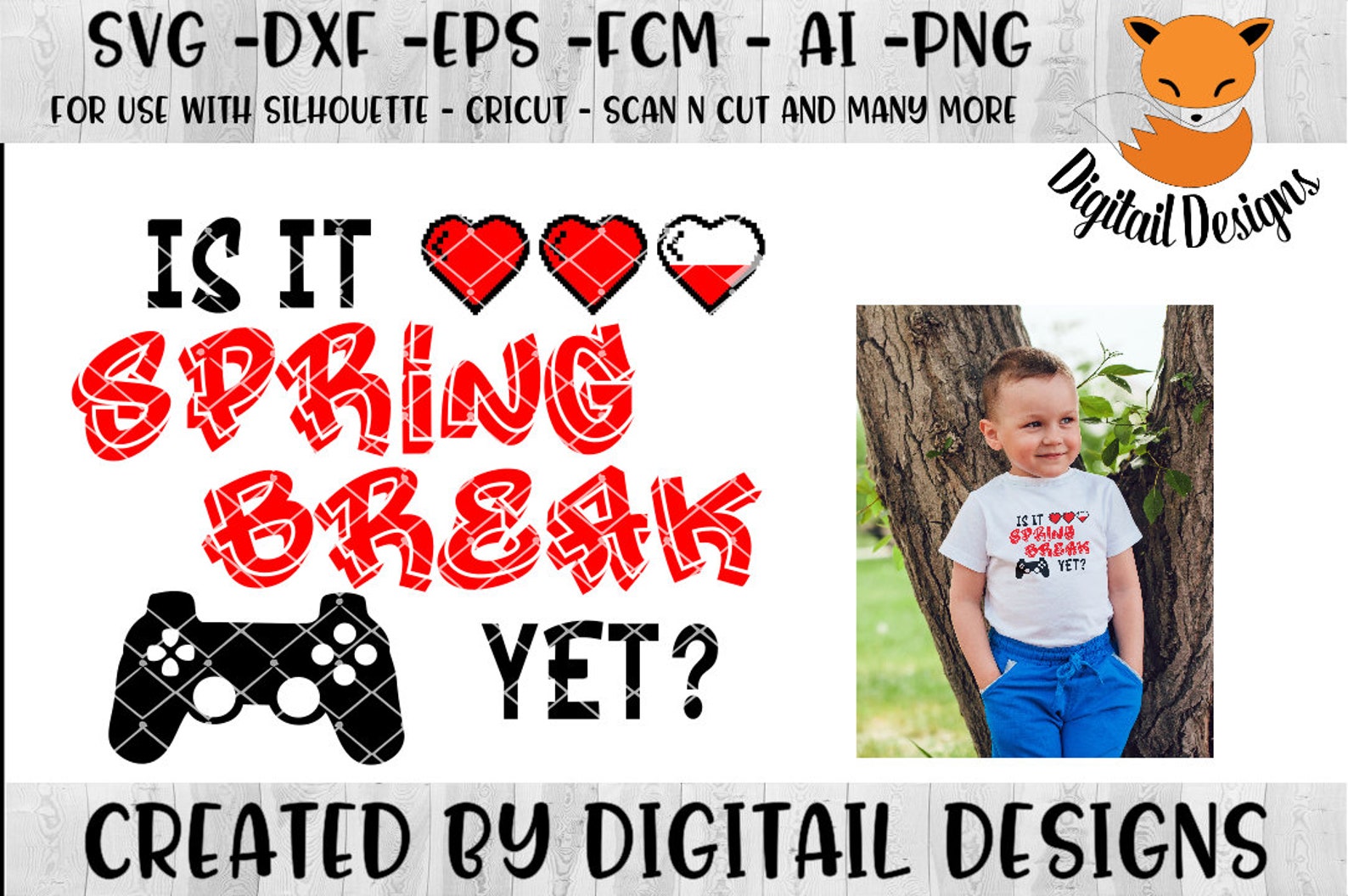 Spring Break SVG Png Dxf Eps Fcm Ai Silhouette - Etsy