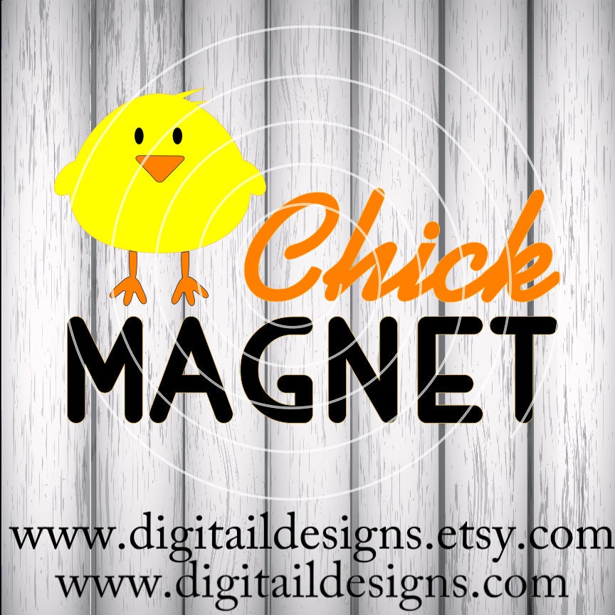 Chick Magnet SVG png fcm eps dxf ai Cut File | Etsy