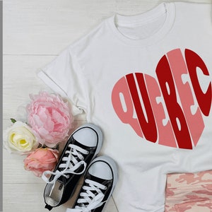 Quebec Heart Shaped Word Art SVG - Png -dxf - Eps - Ai - Fcm - Canadian ...