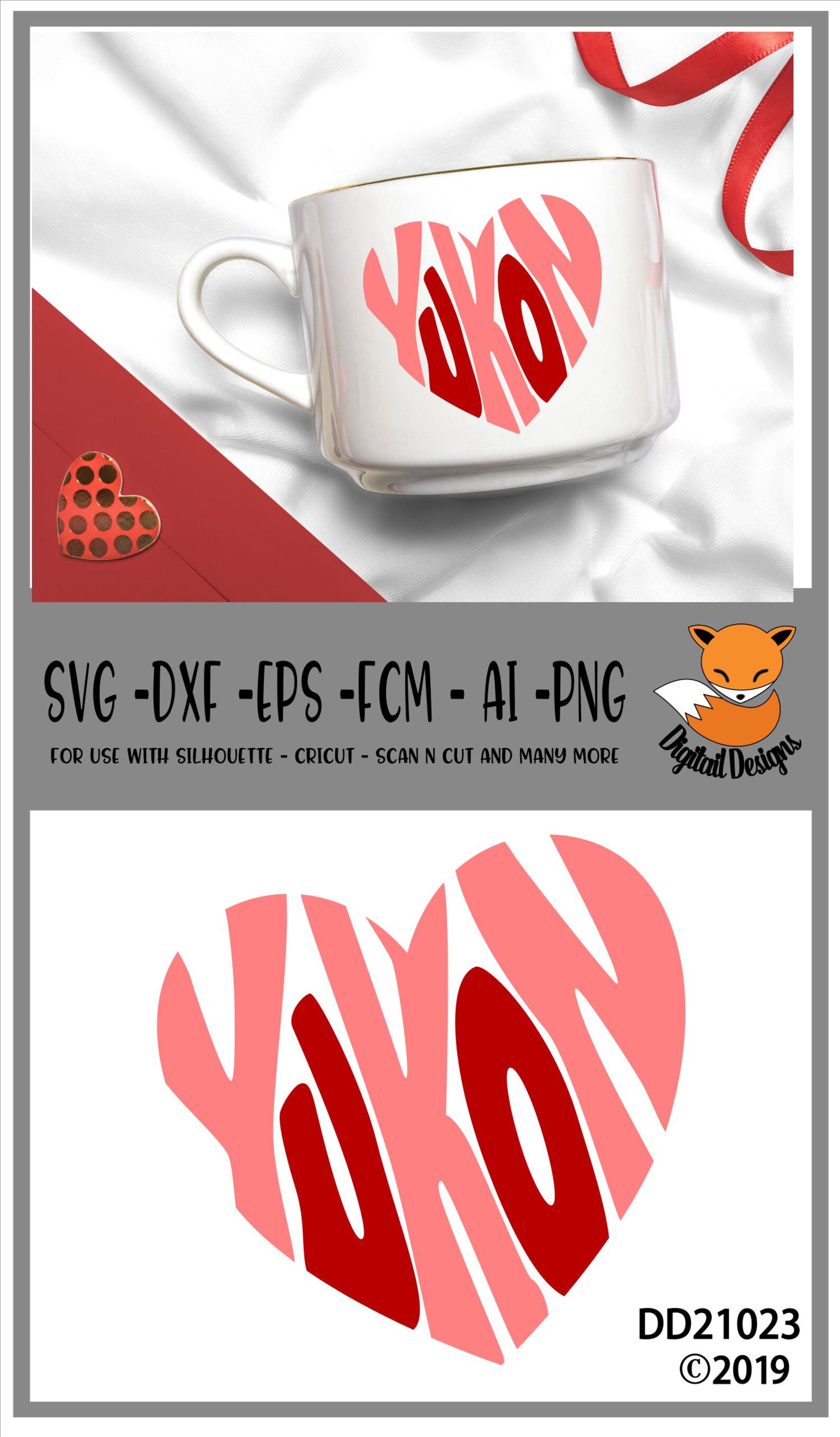 Yukon Heart Shaped Word Art SVG - Png -dxf - Eps - Ai - Fcm - Canadian ...