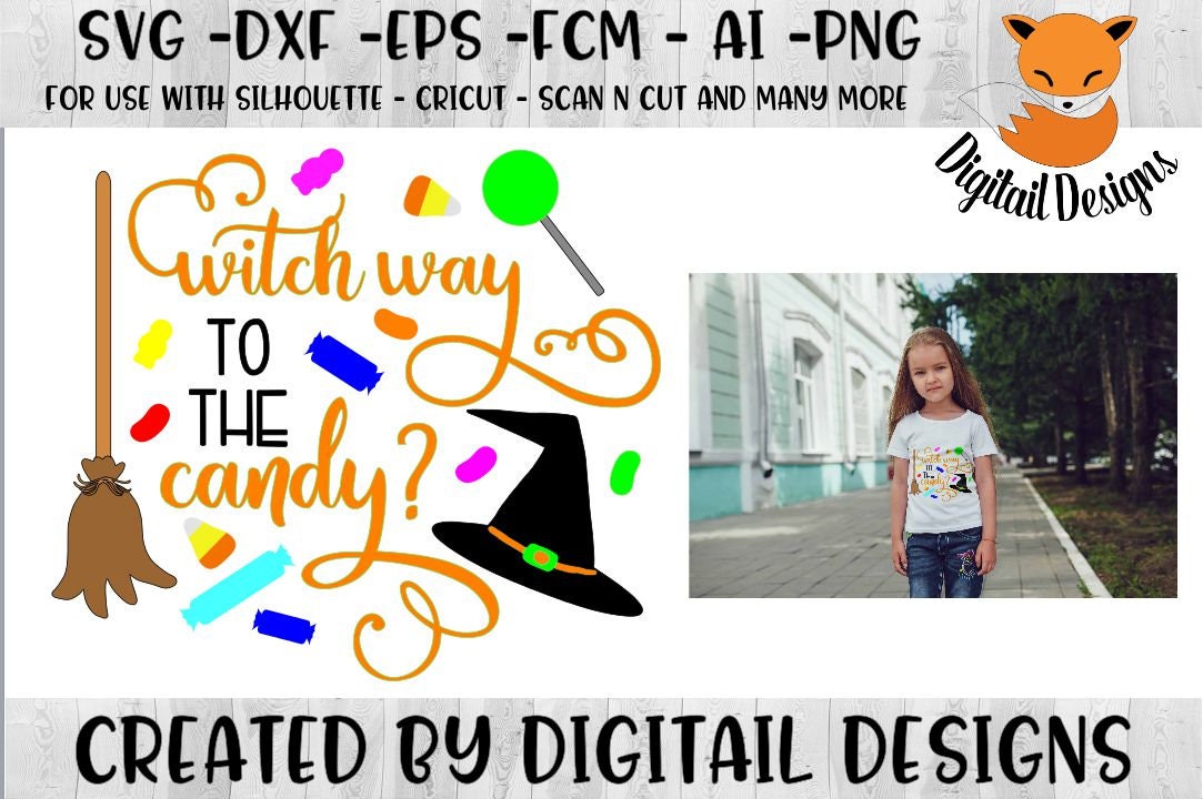 Witch SVG Dxf Png Eps Fcm Ai Halloween SVG | Etsy