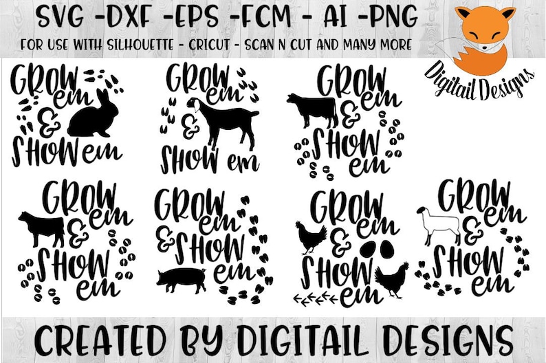 Show Animal SVG Bundle Png Dxf Eps Fcm Ai Cut File | Etsy Show Animal SVG Bundle Png Dxf Eps Fcm Ai Cut File | Etsy