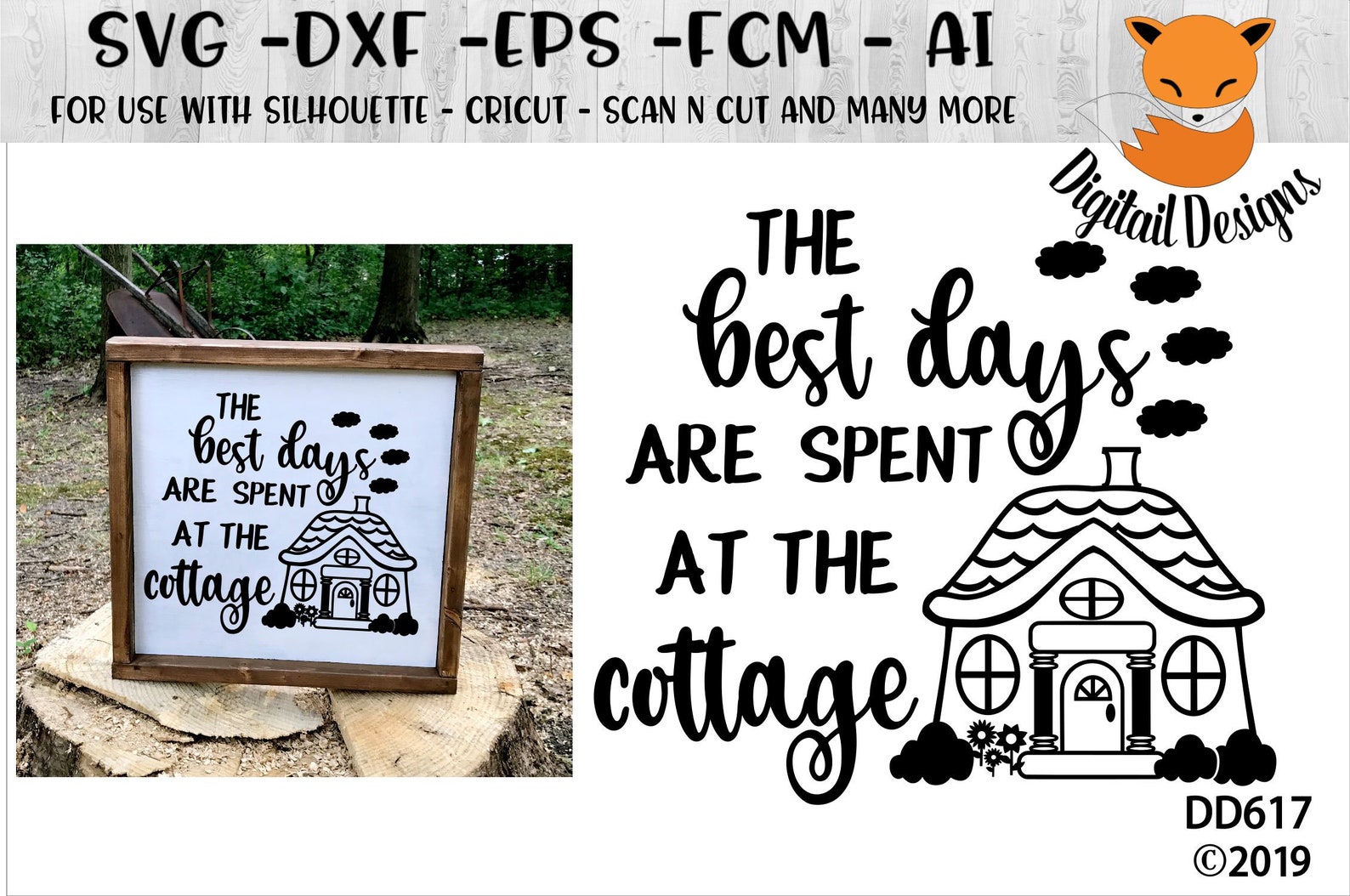 Cottage SVG House SVG Png Dxf Eps Fcm Ai Summer | Etsy