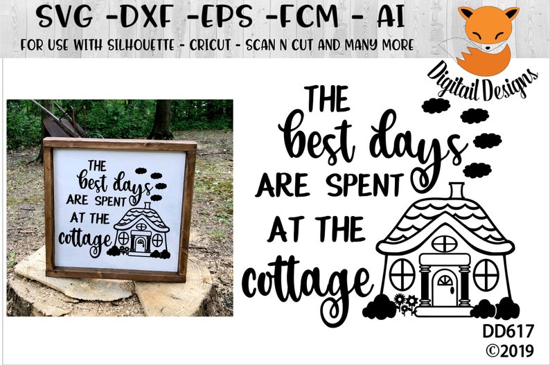 Cottage SVG House SVG Png Dxf Eps Fcm Ai Summer | Etsy