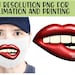 Funny Lips Face Mask Designs PNG Instant Download Face - Etsy