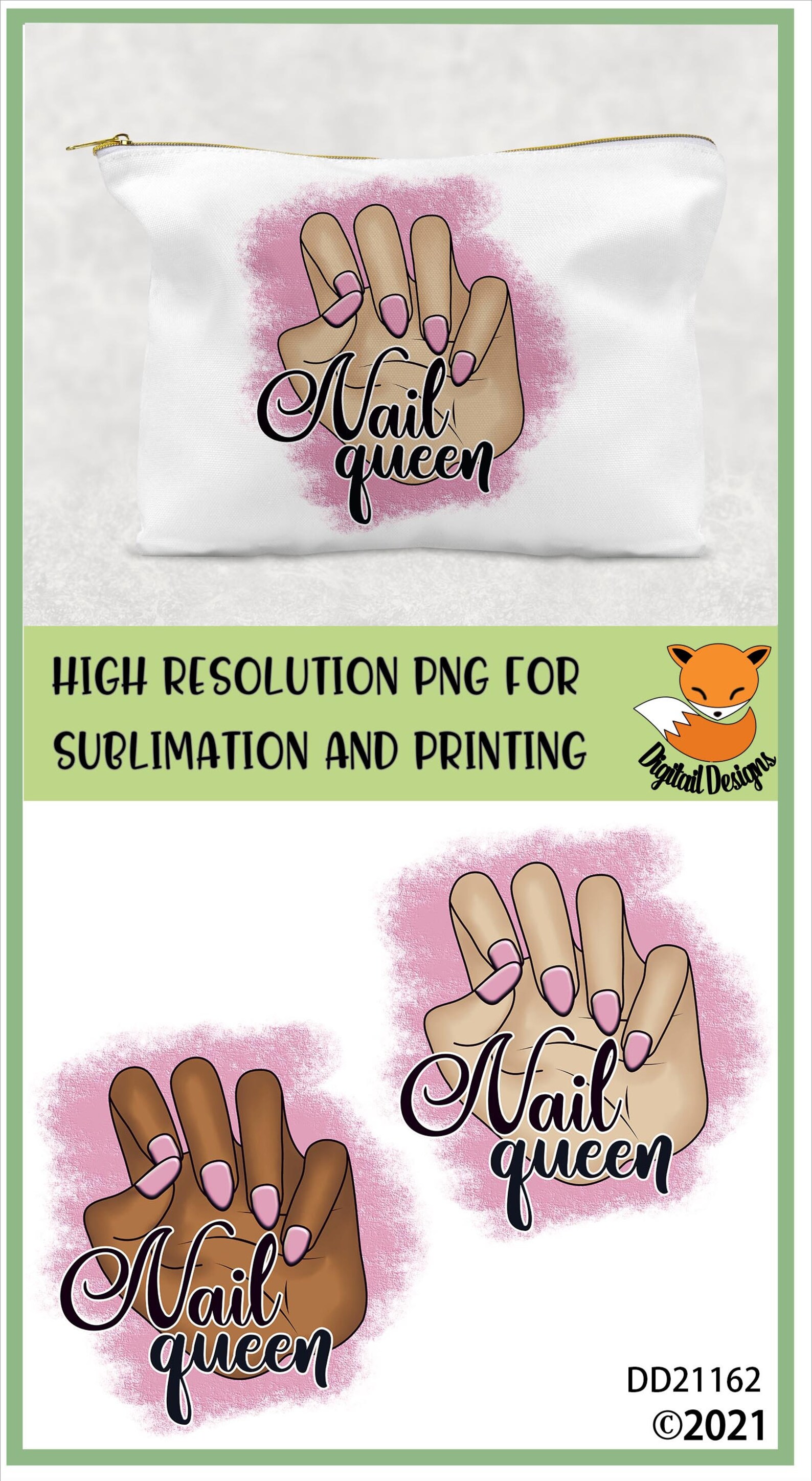 Nail Queen Manicurist PNG Instant Download Nail Tech PNG - Etsy