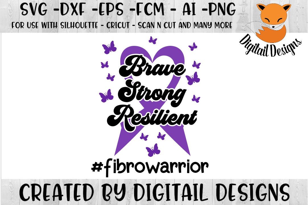 Fibromyalgia Awareness Ribbon SVG png fcm eps dxf ai | Etsy