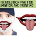 Funny Lips Face Mask Designs PNG Instant Download Face - Etsy
