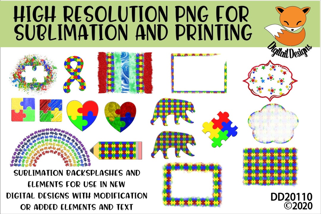 Autism Digital Paper Pack Instant Download Canada Inspired Digital ...