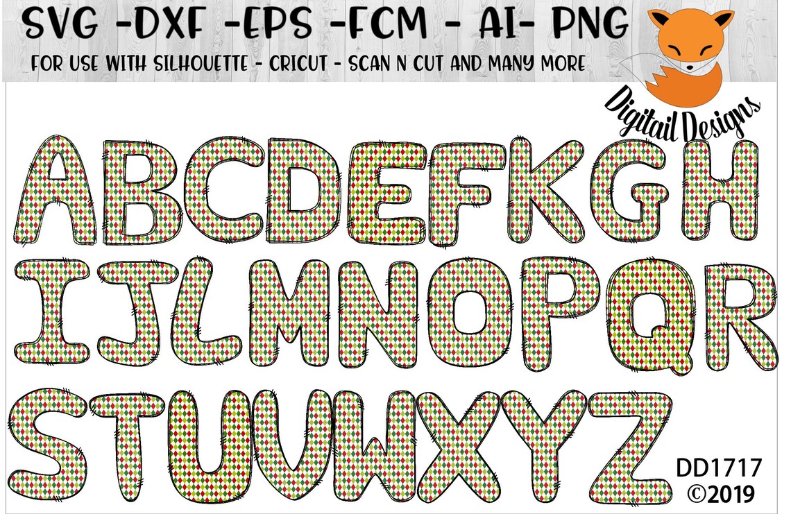 Doodle Alphabet Letters Sublimation PNG Instant Download - Etsy